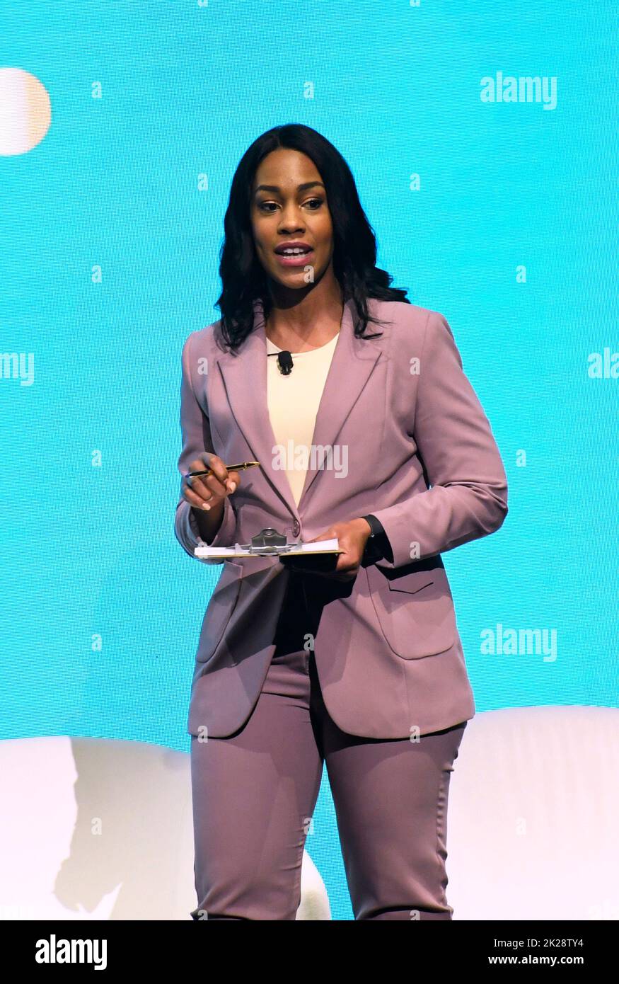 09/18/2022 New York, New York Victoria Rubadiri speaks onstage at The ...