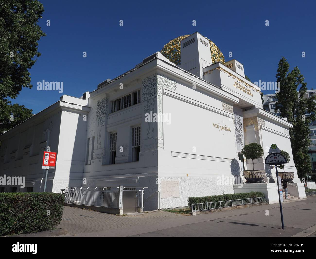 VIENNA, AUSTRIA - CIRCA 2022: Wiener Secession by Olbrich circa 1897 ... VIENNA, AUSTRIA - CIRCA 2022: Wiener Secession by Olbrich circa 1897 ...