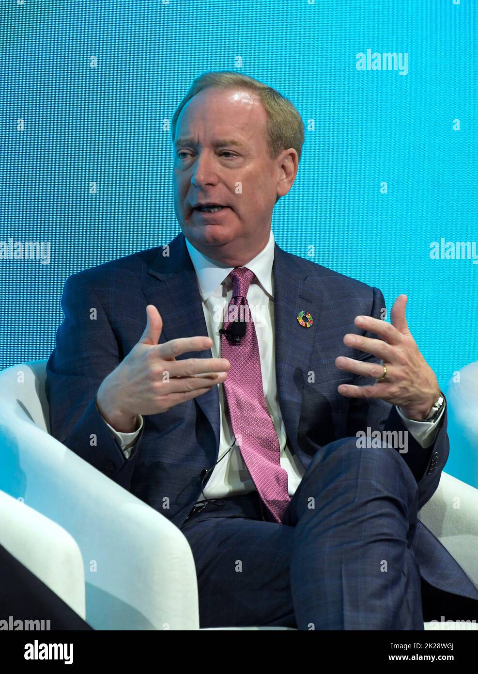 09/18/2022 New York, New York Brad Smith speaks onstage at The ...