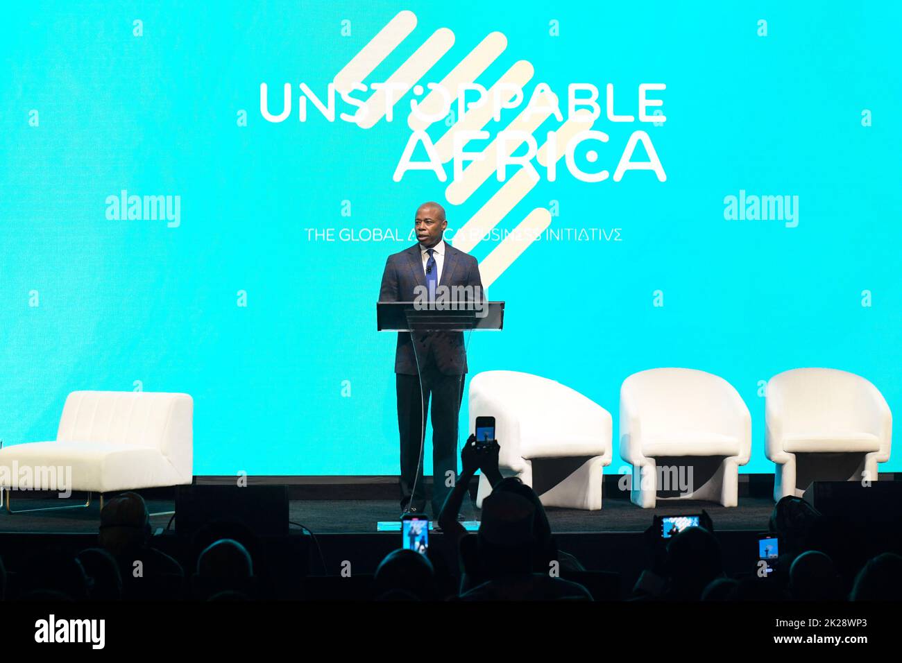 09/18/2022 New York, New York New York City Mayor Eric Adams speaks ...
