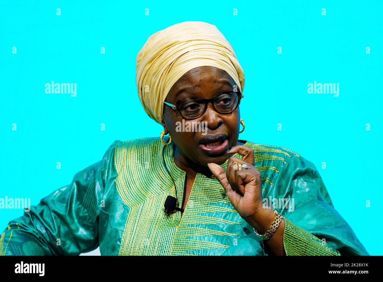 09/19/2022 New York, New York H.E. Madame Bineta Diop speaks onstage at ...