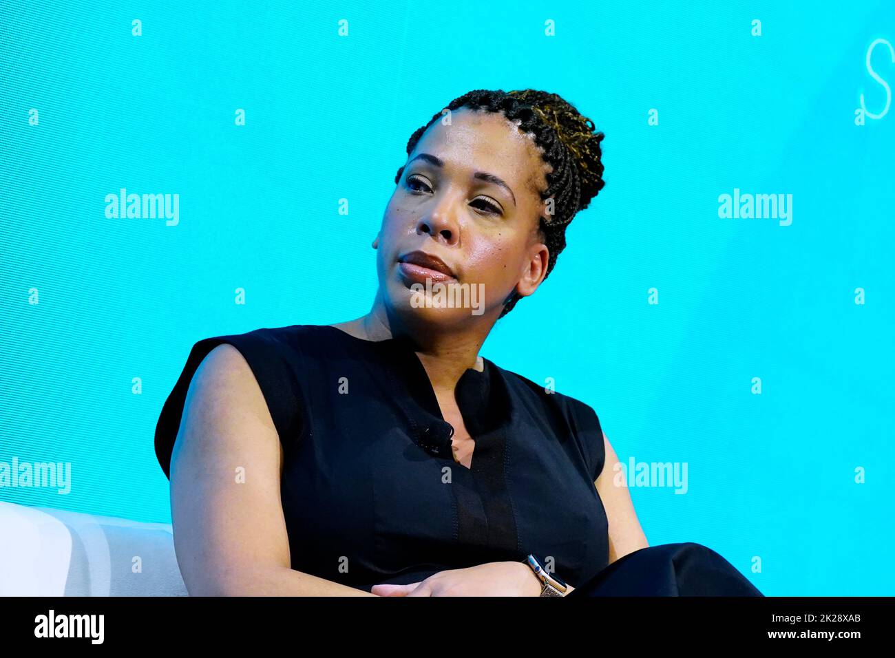 09/19/2022 New York, New York Ayanna Lonian speaks onstage at The ...