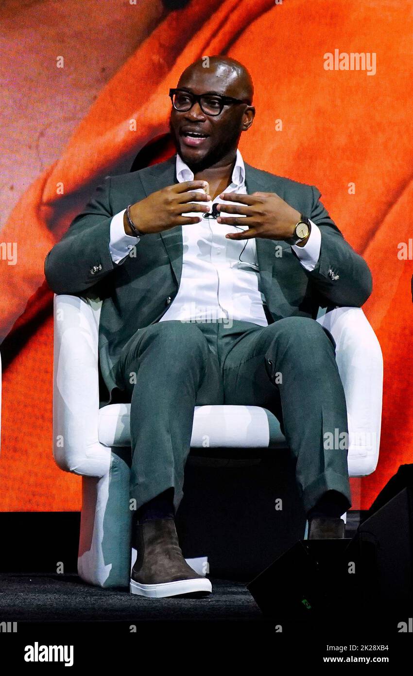 09/19/2022 New York, New York Dr. Abasi Ene-Obong speaks onstage at The ...