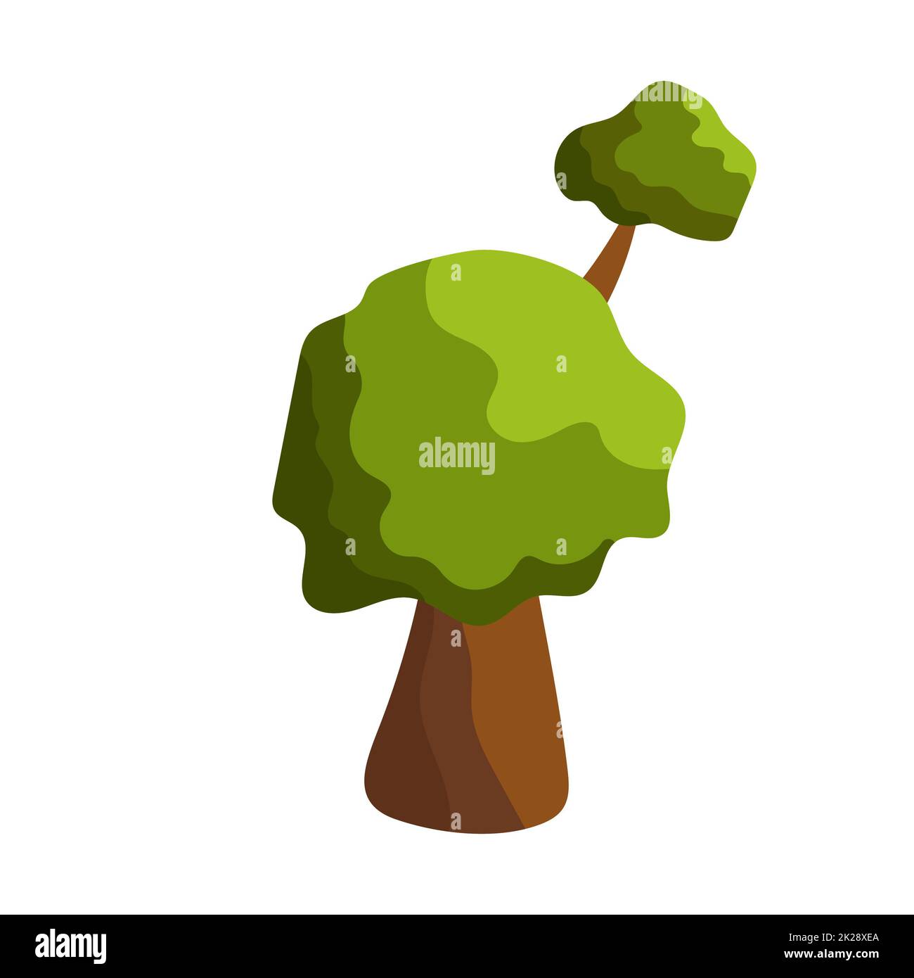 Abstract green tree on white background - Vector Stock Photo - Alamy