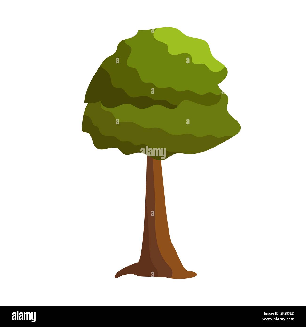 Illustration white tree on Cut Out Stock Images & Pictures - Alamy