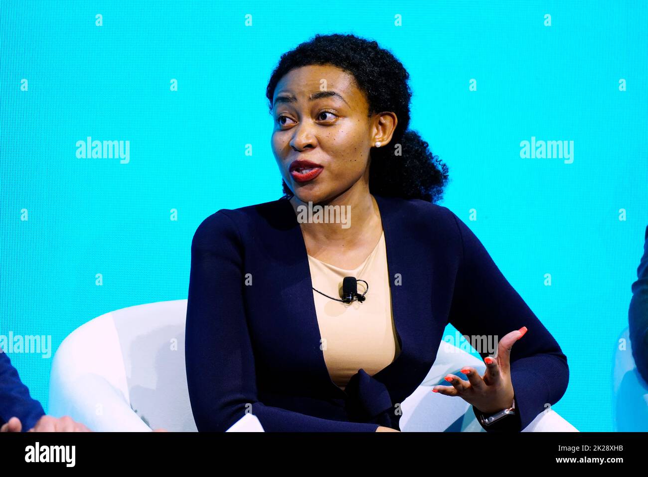 09/19/2022 New York, New York Dineo Lioma speaks onstage at The ...