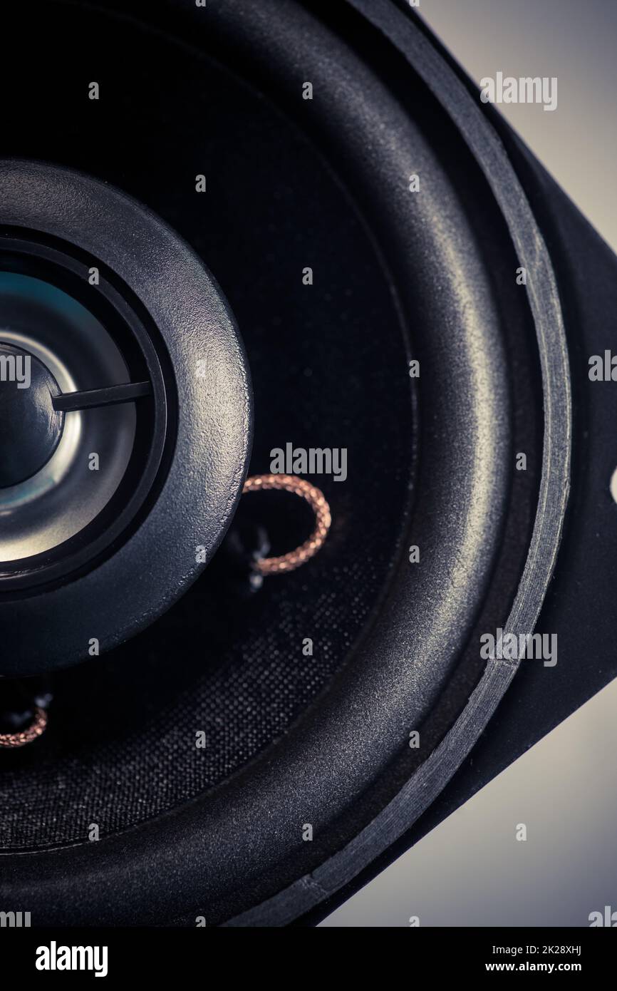 New car audio speaker Stock Photo - Alamy
