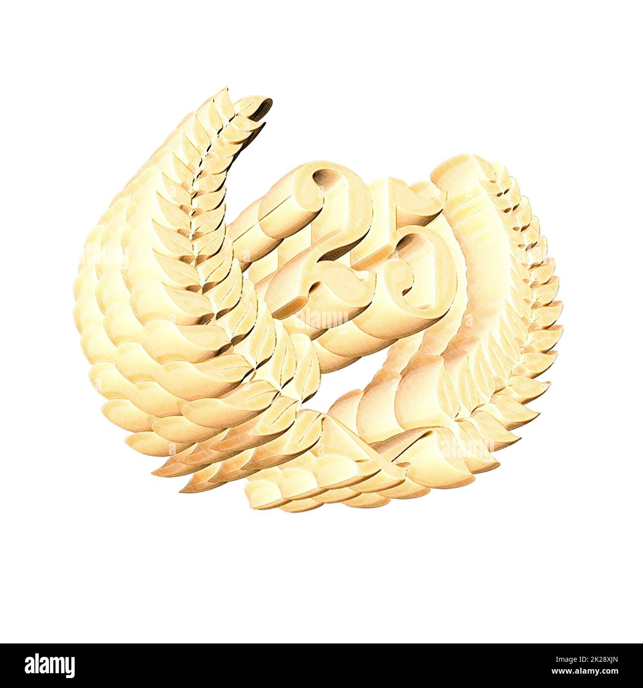 3d number 25 hi-res stock photography and images - Alamy