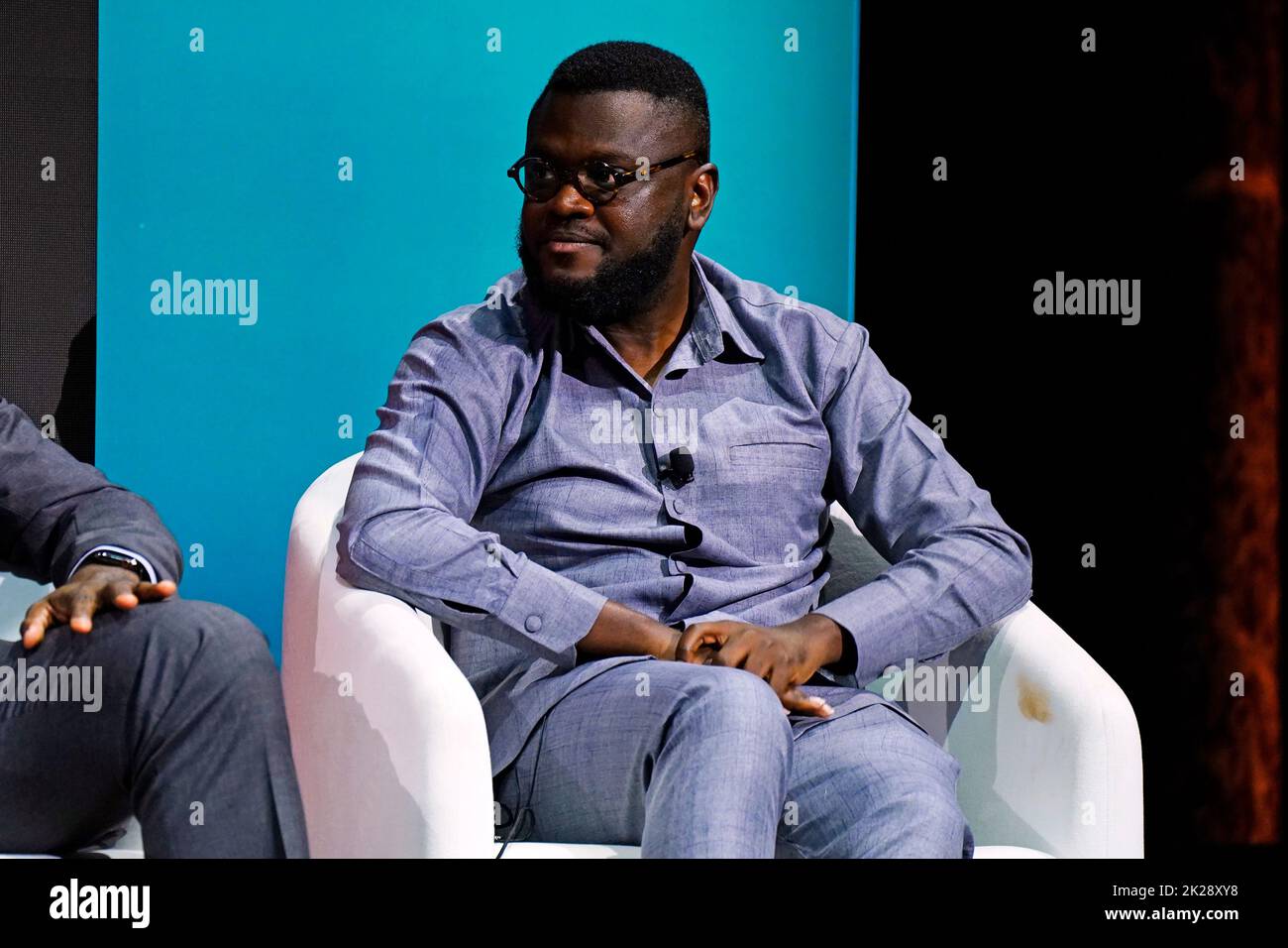 09/19/2022 New York, New York Gregory Rockson speaks onstage at The ...