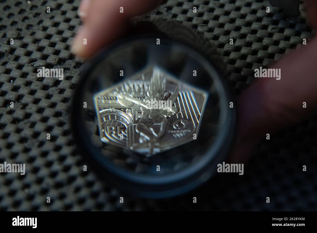 Hexagonal coin hi-res stock photography and images - Alamy