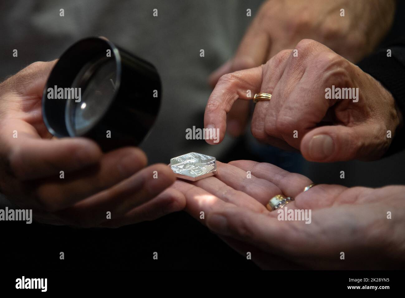 Hexagonal coin hi-res stock photography and images - Alamy