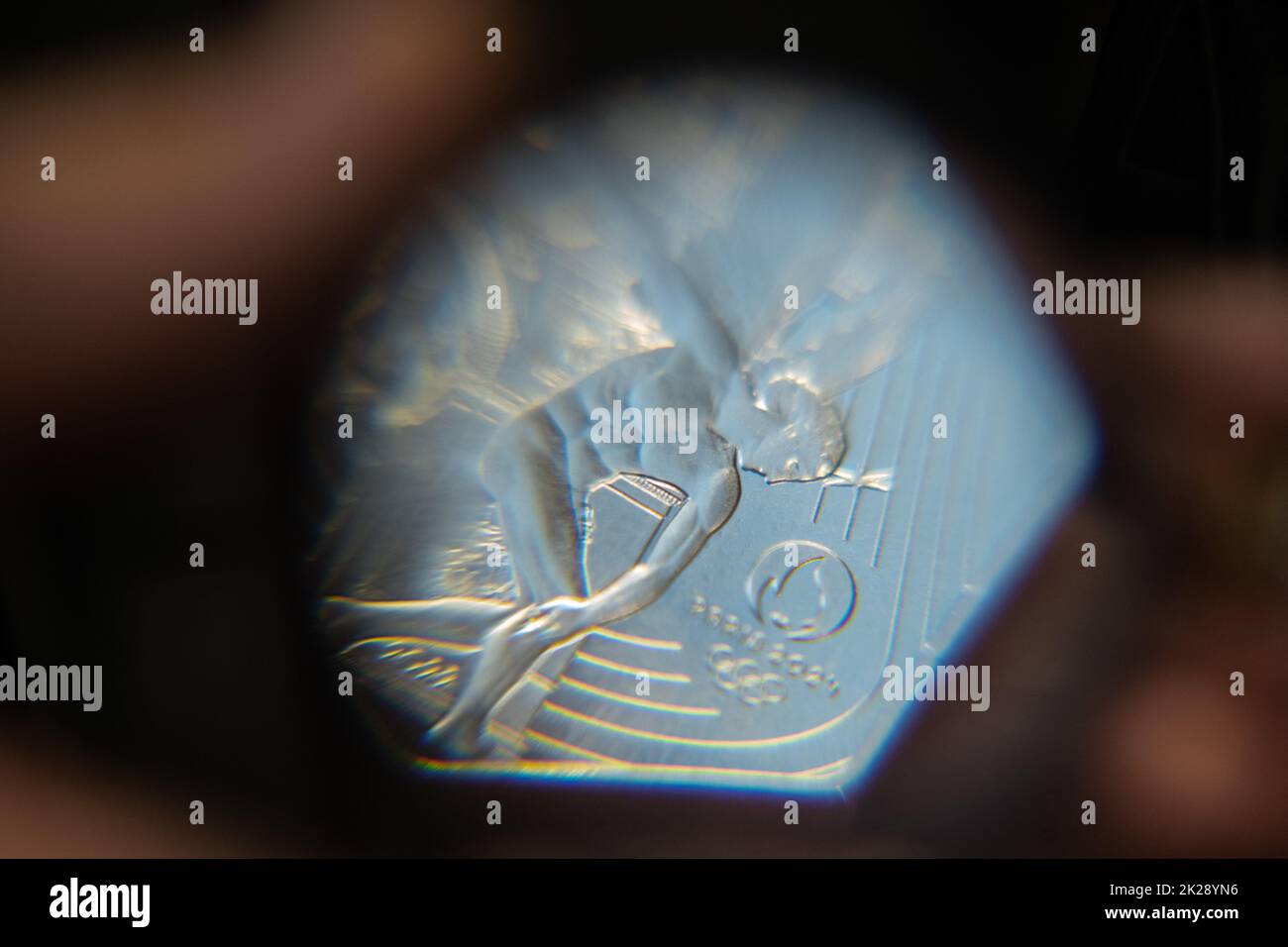 Paris, France, September 22, 2022. Illustration of the 10-euro ...