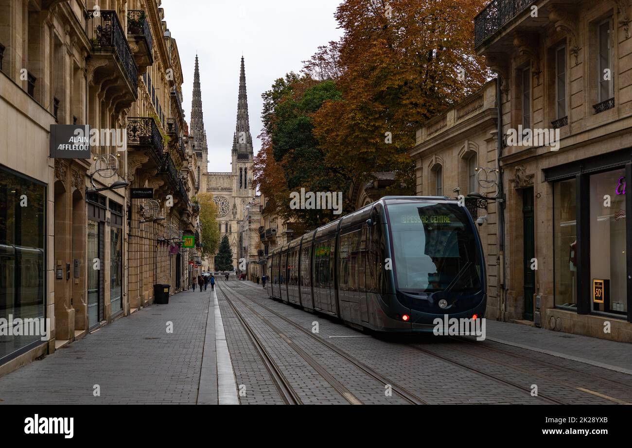 Street tram tracks facades hi-res stock photography and images - Alamy