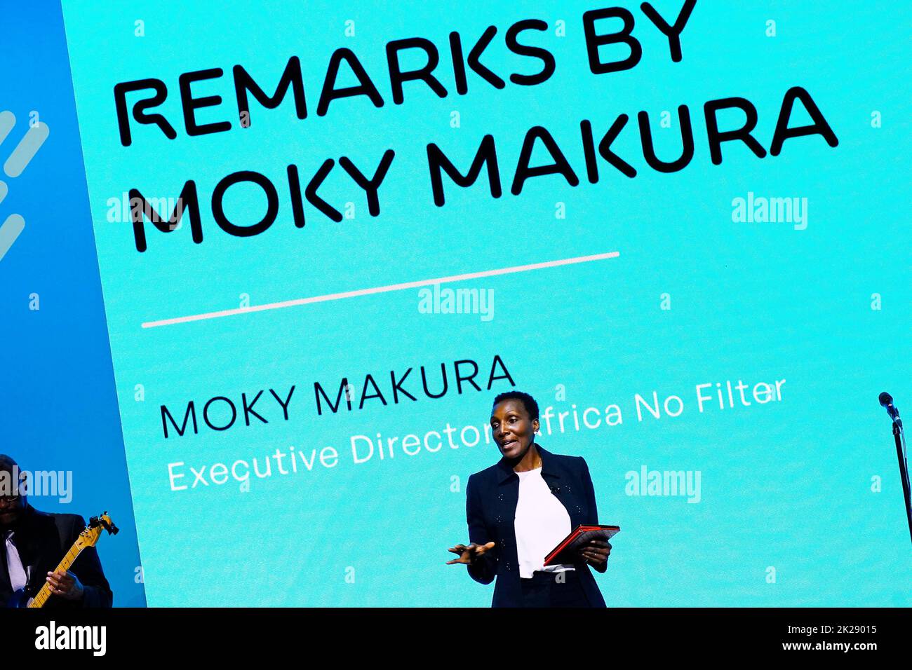 09/19/2022 New York, New York Moky Makura speaks onstage at The ...