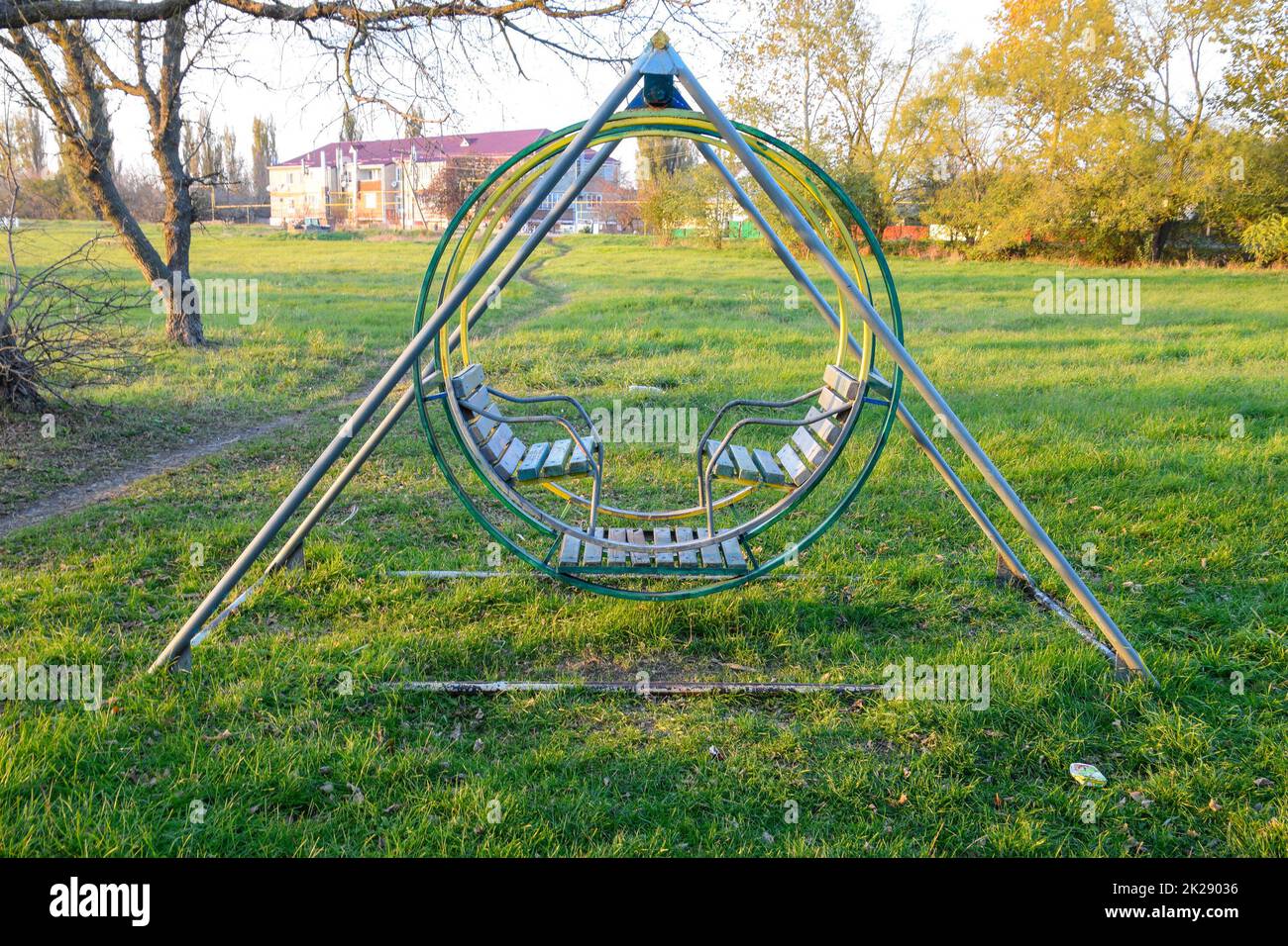 Empty playground sunset hi-res stock photography and images - Alamy