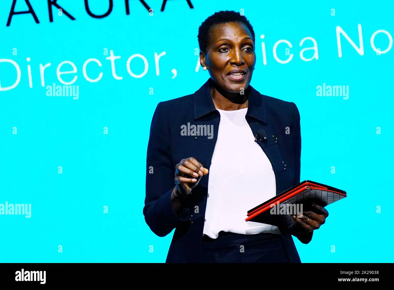 09/19/2022 New York, New York Moky Makura speaks onstage at The ...