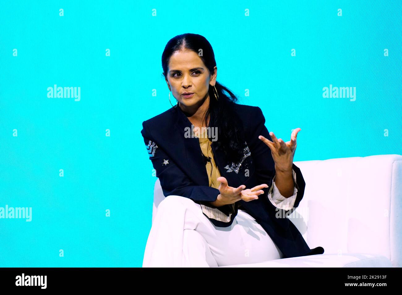 09/19/2022 New York, New York Bela Bajaria speaks onstage at The ...
