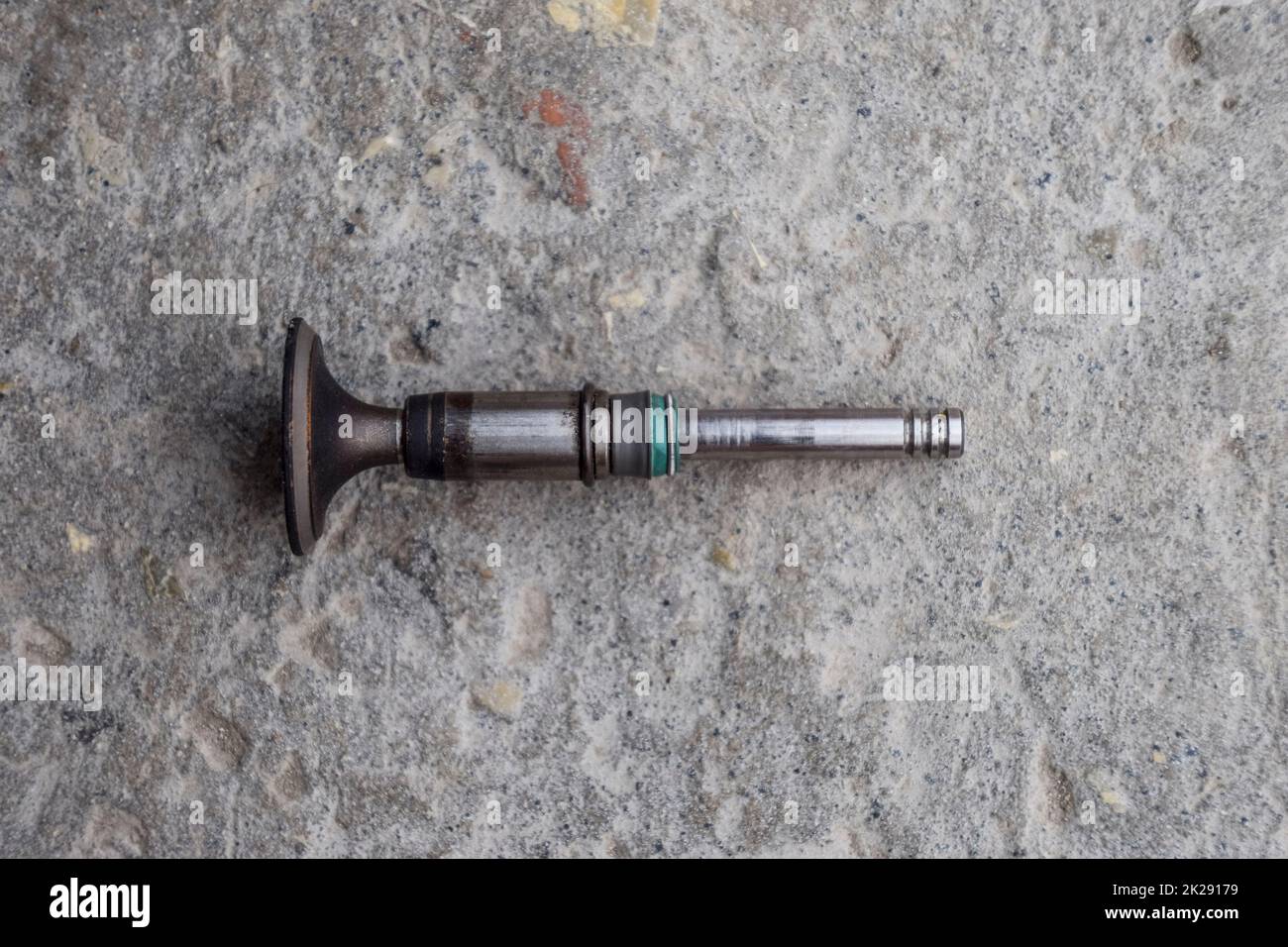 The valve of the engine. Engine part, intake exhaust valve Stock Photo ...