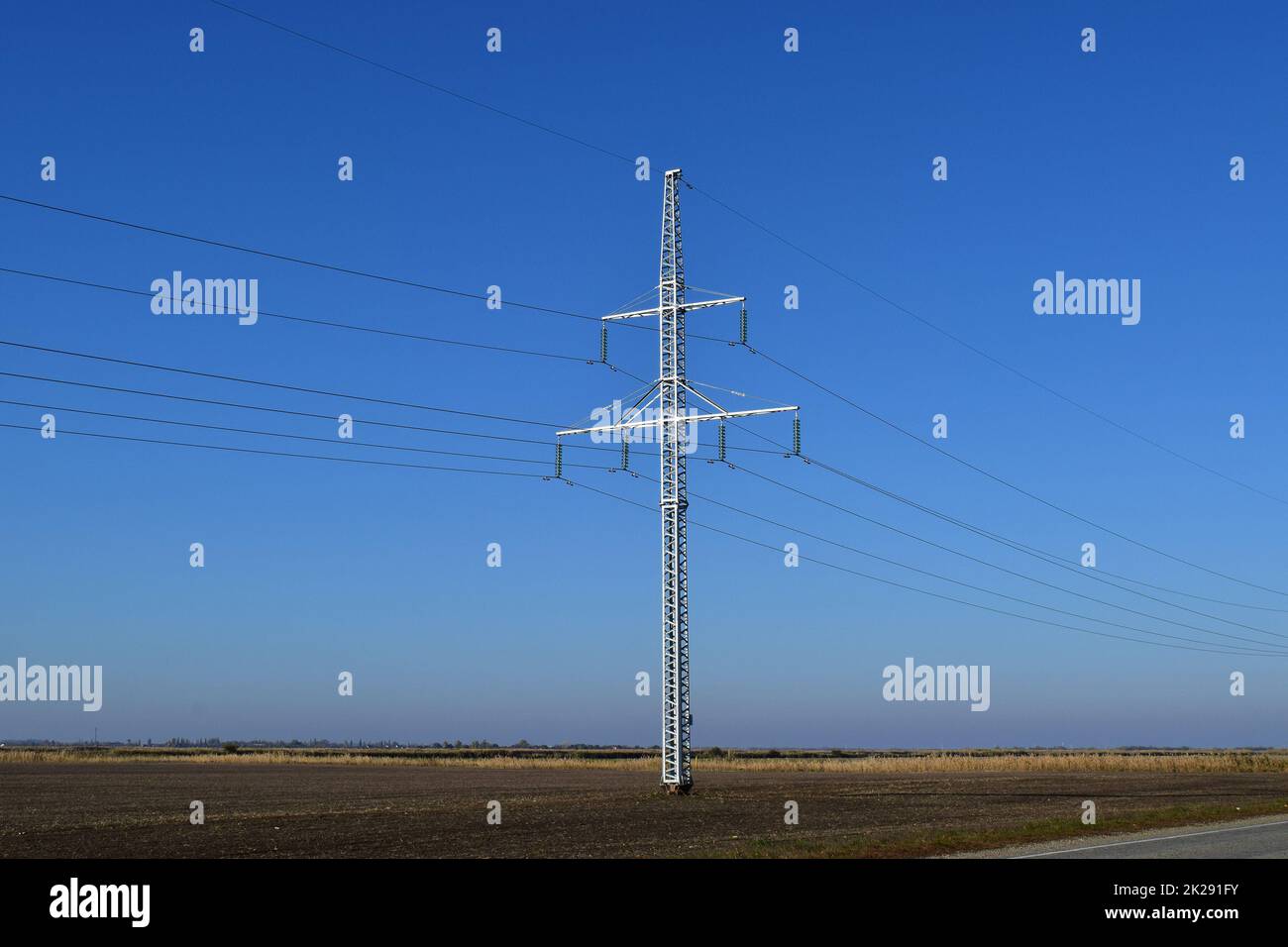 Power transmission route hi-res stock photography and images - Alamy