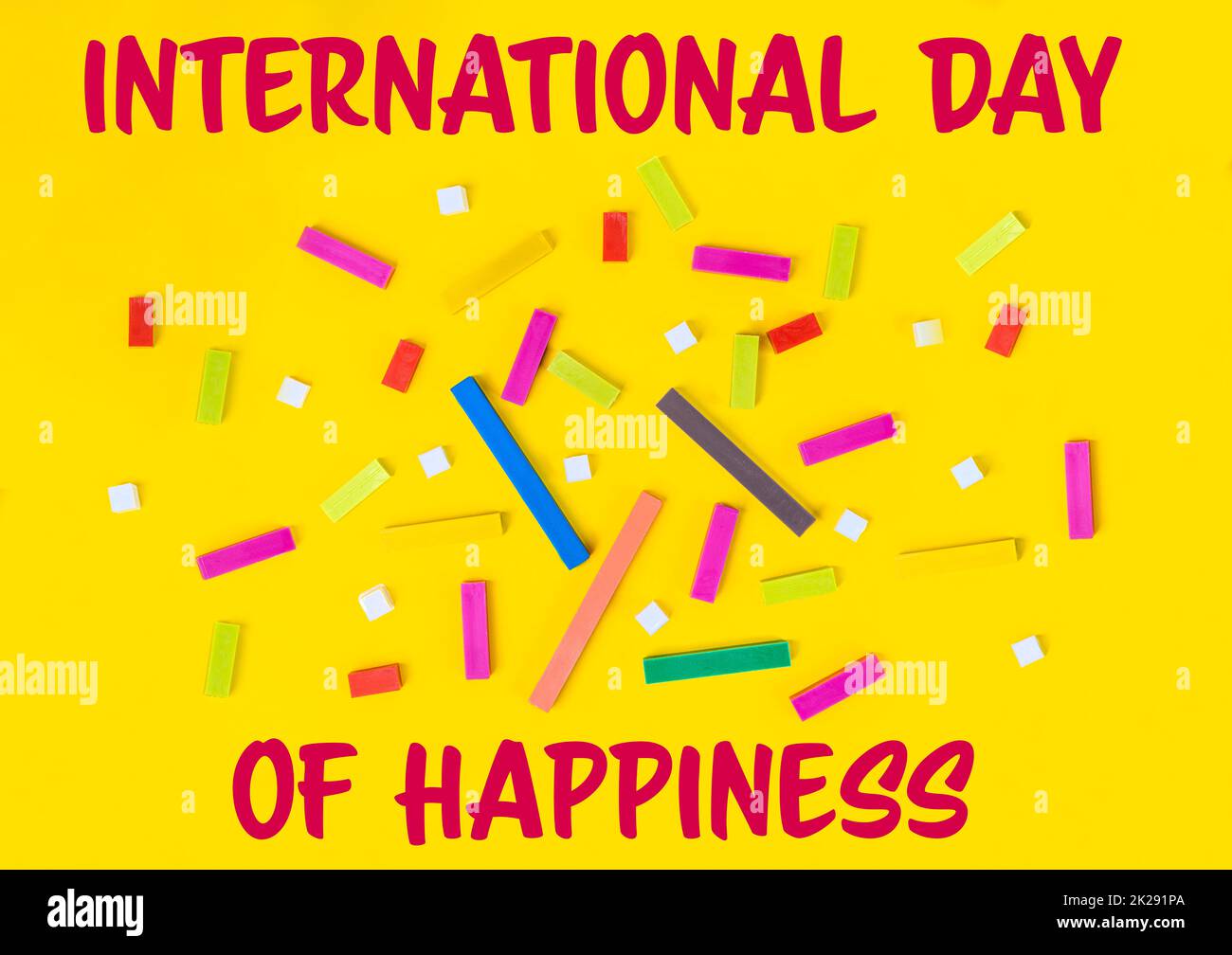 United Nations International Day of Happiness at March 20 Stock Photo ...