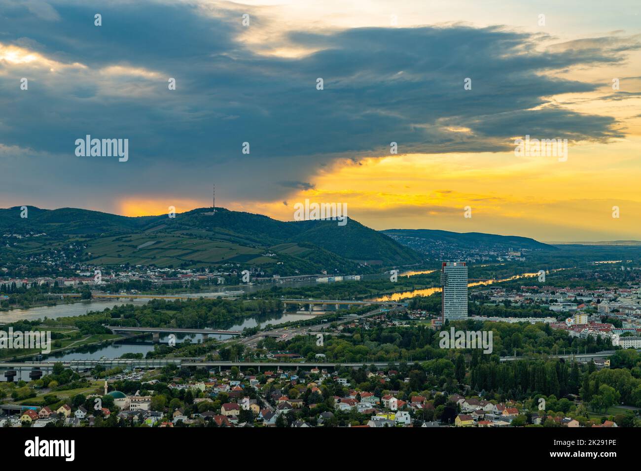Vienna Suburbs Sunset Stock Photo - Alamy