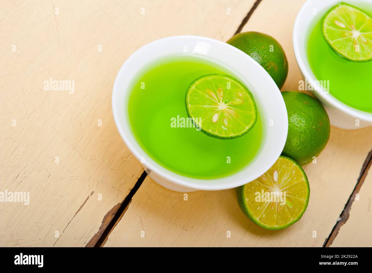 green lime lemonade Stock Photo - Alamy