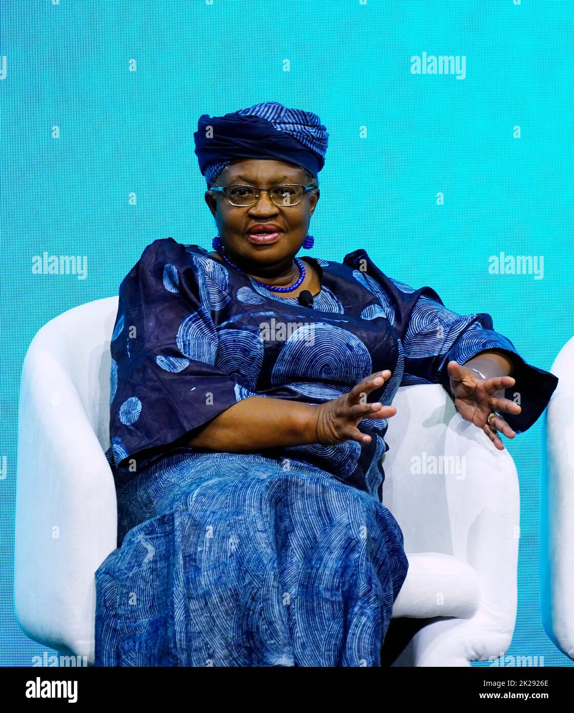 09/19/2022 New York, New York Dr. Ngozi Okonjo-Iweala speaks at The ...