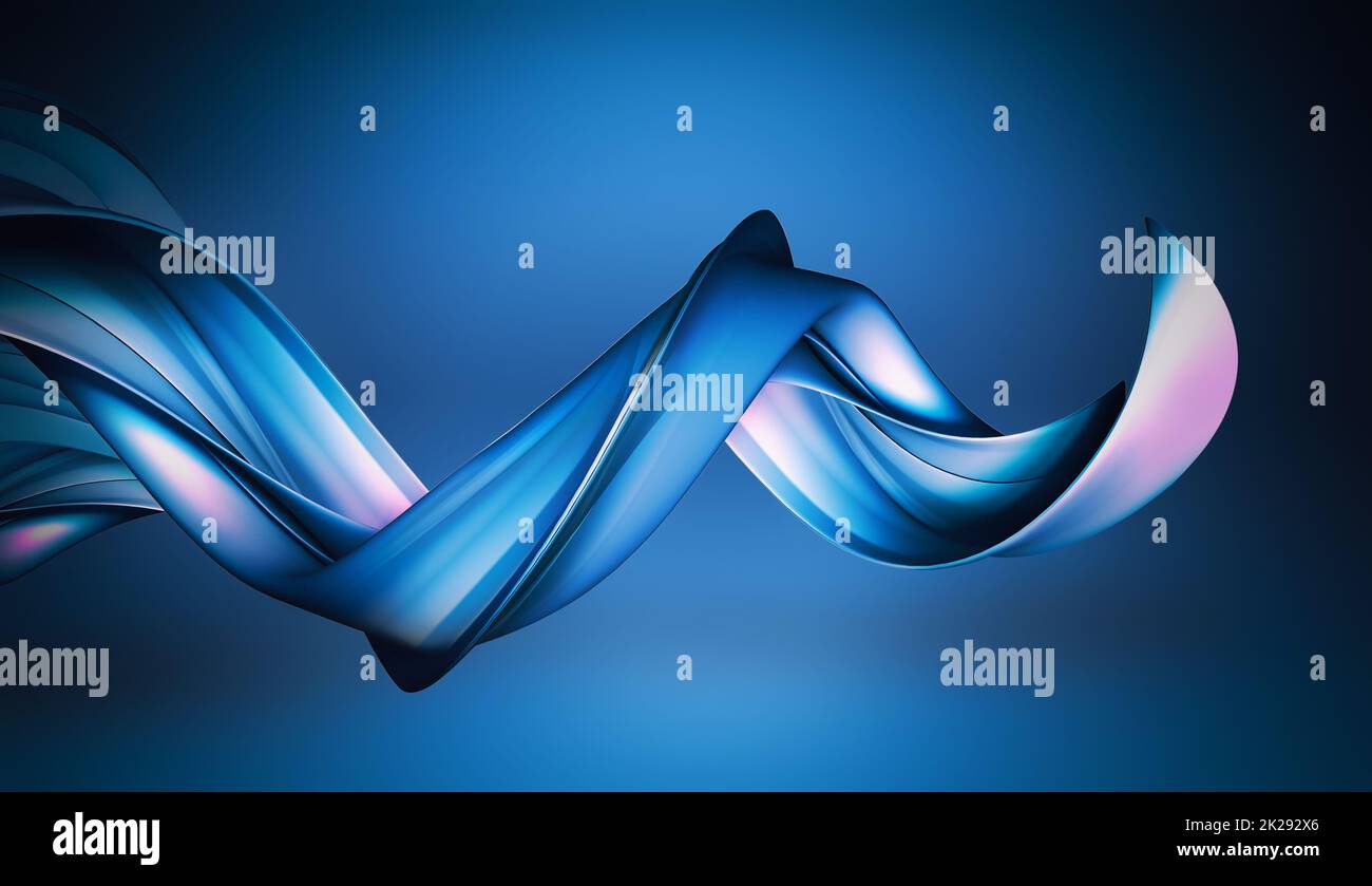 Abstract 3D wave Stock Photo - Alamy