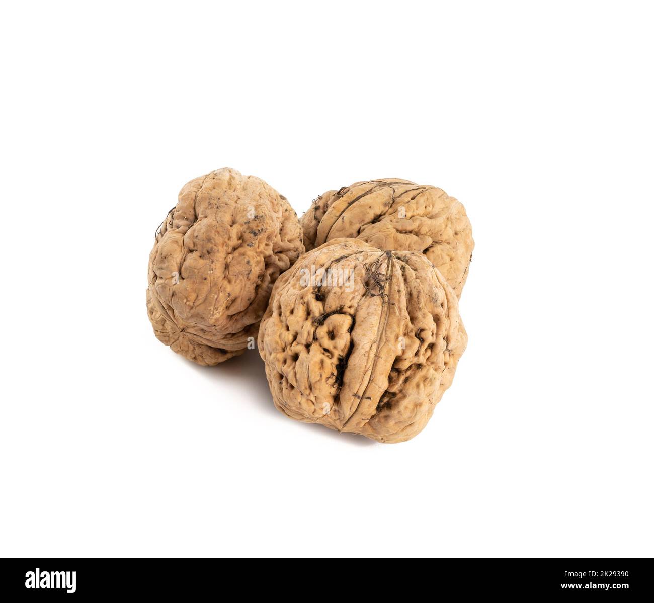 Walnuts isolated on white background, close up Stock Photo - Alamy