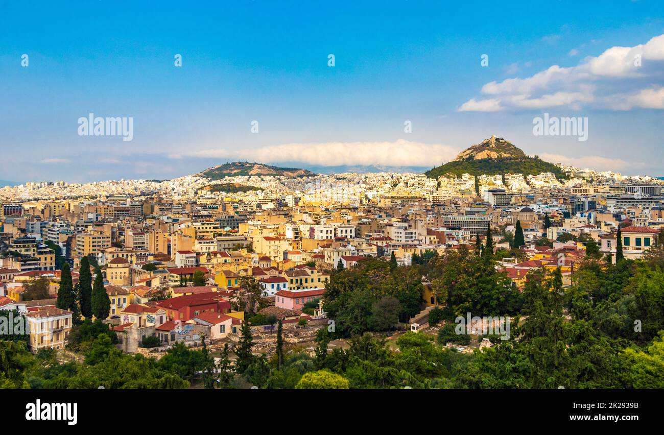 Likavittou Lykabettus and Holy Church of Saint Isidore Athens Greece ...