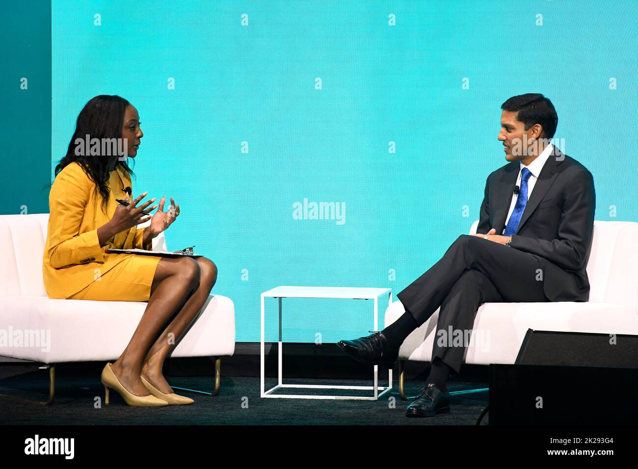 09/19/2022 New York, New York Jennifer Zabasajja and Dr. Rajiv Shah ...