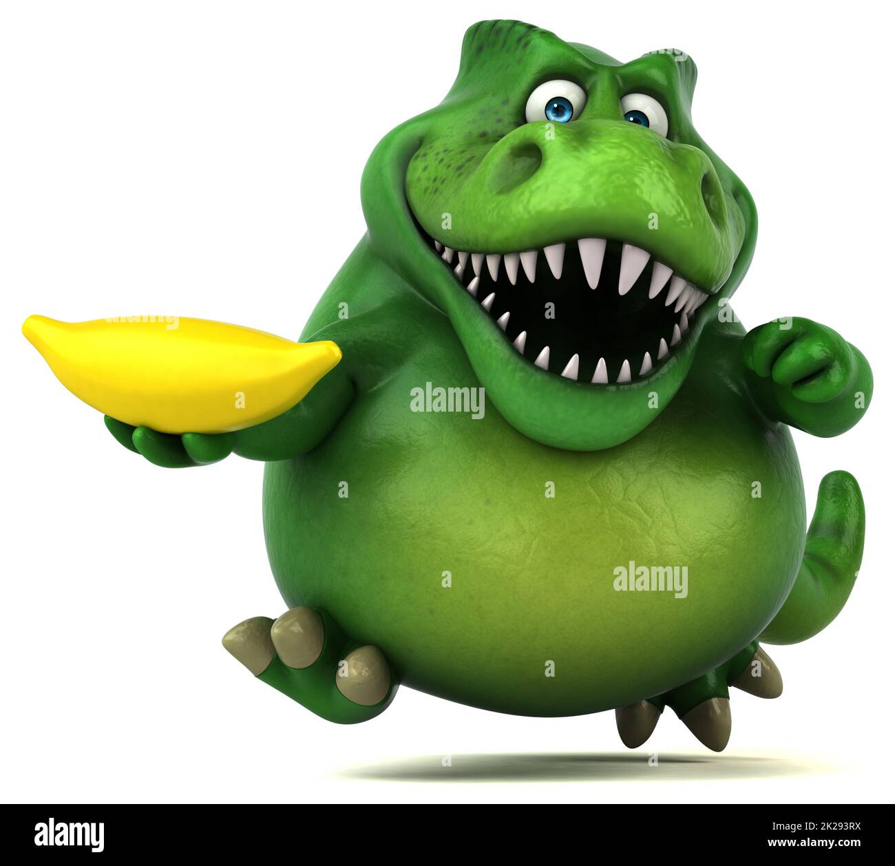 Fun dinosaur - 3D Illustration Stock Photo - Alamy