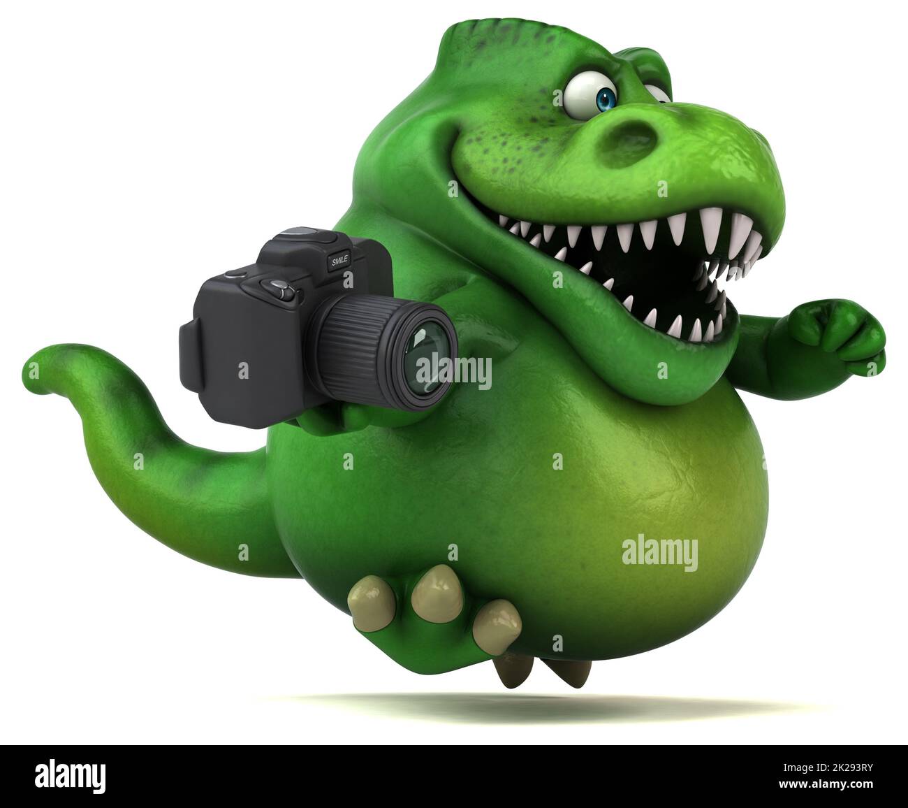 Fun dinosaur - 3D Illustration Stock Photo - Alamy