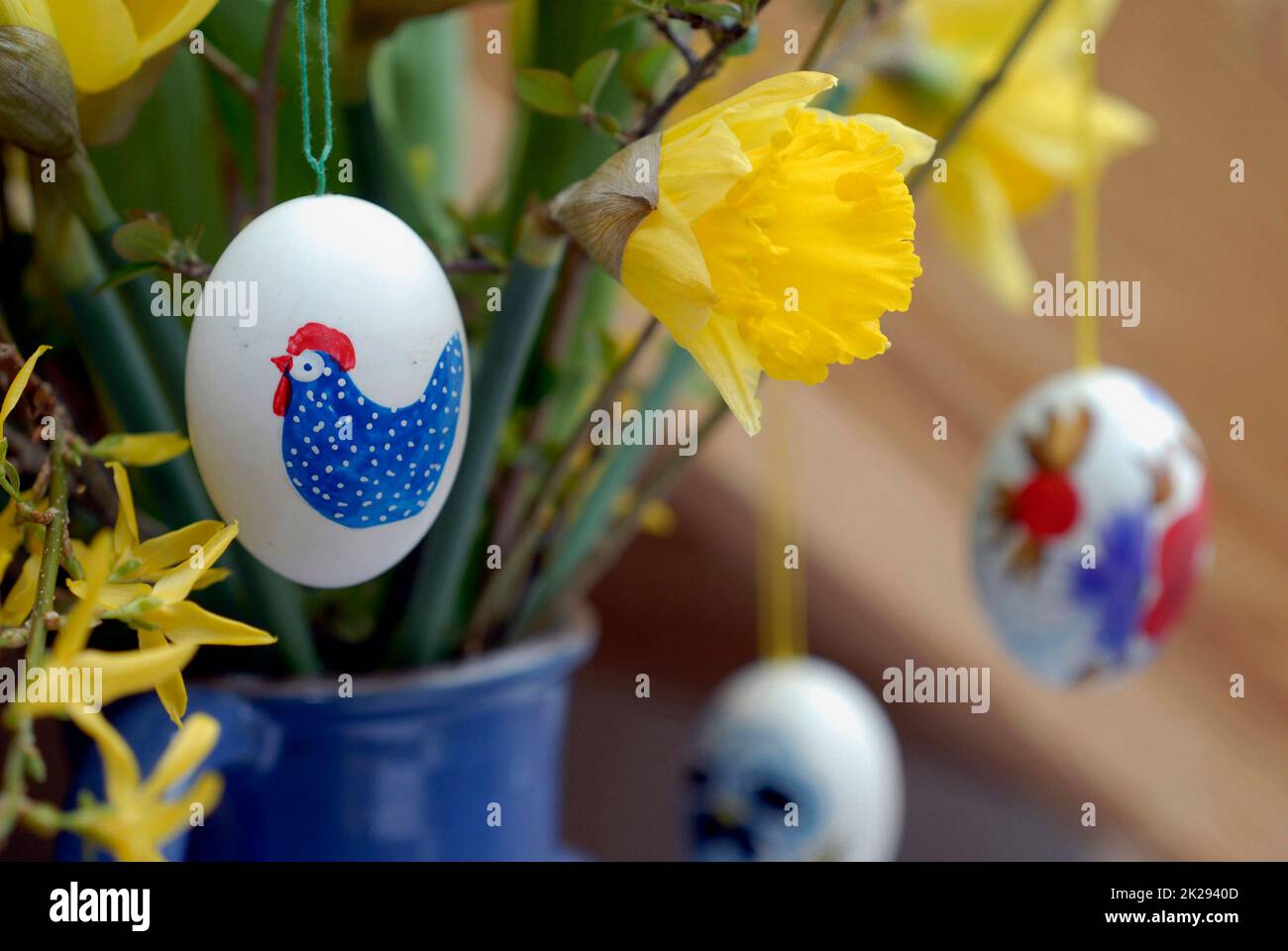 Symbolic images on the subject of Easter, eggs and Easter customs Stock ...