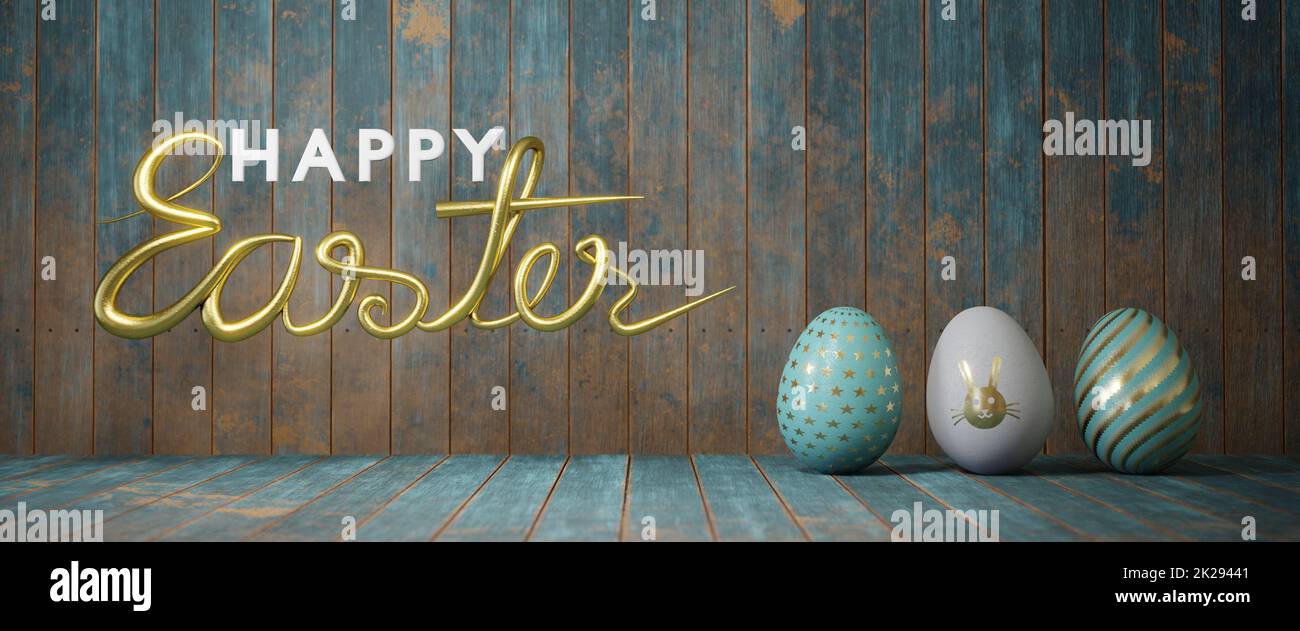 3d illustration. Easter concept. copy space for text . Web banner ...