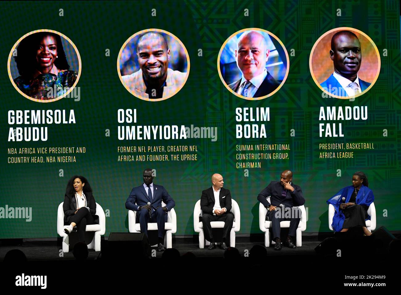 09/19/2022 New York, New York Mimi Fawaz, Amadou Fall, Selim Bora, Osi ...