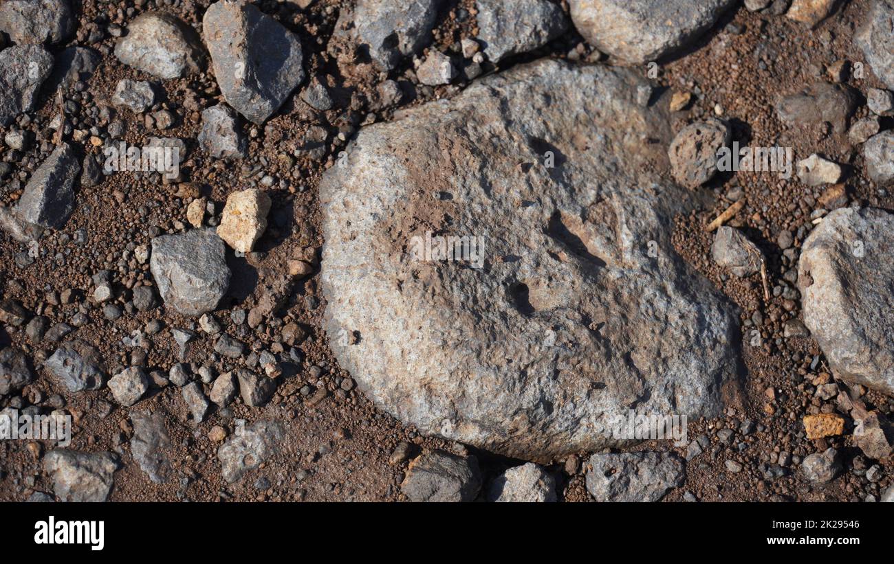 Large stones on the way to Zavitan River in the Golan Heights in ...