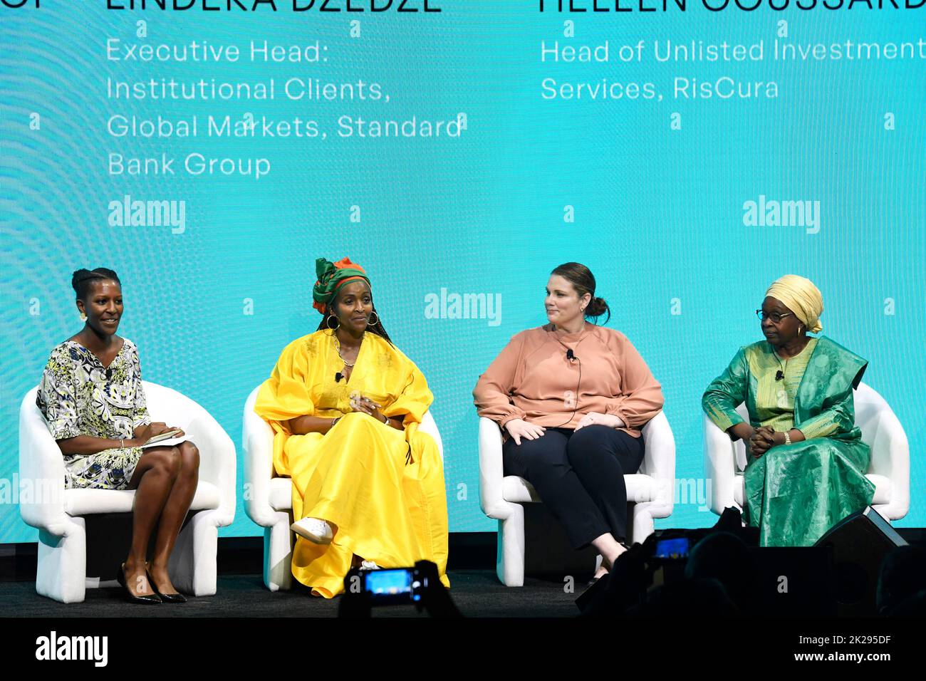 09/19/2022 New York, New York Eloine Barry, Lindeka Dzedze, Heleen ...