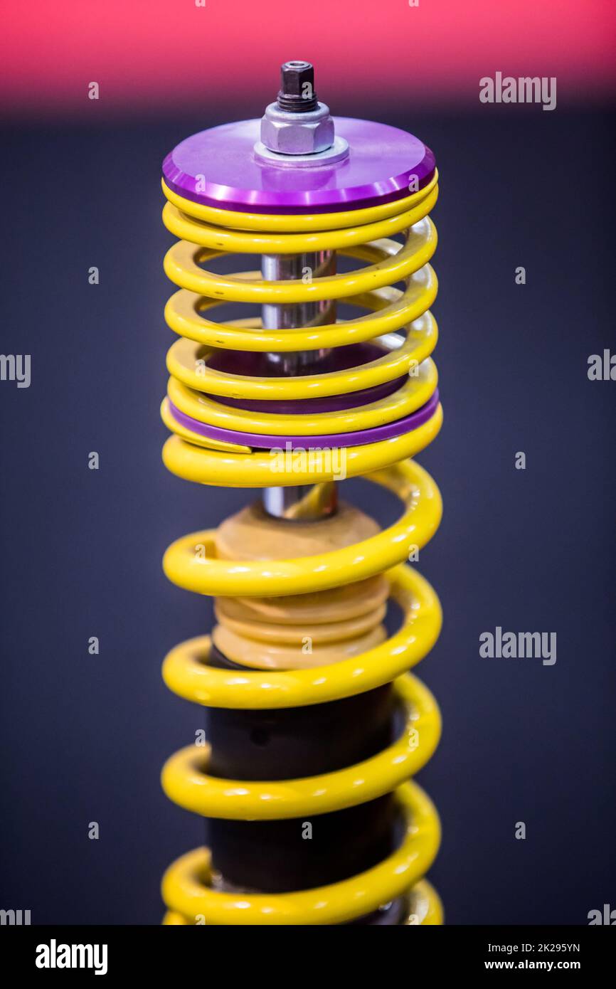 Yellow shock absorber hi-res stock photography and images - Alamy