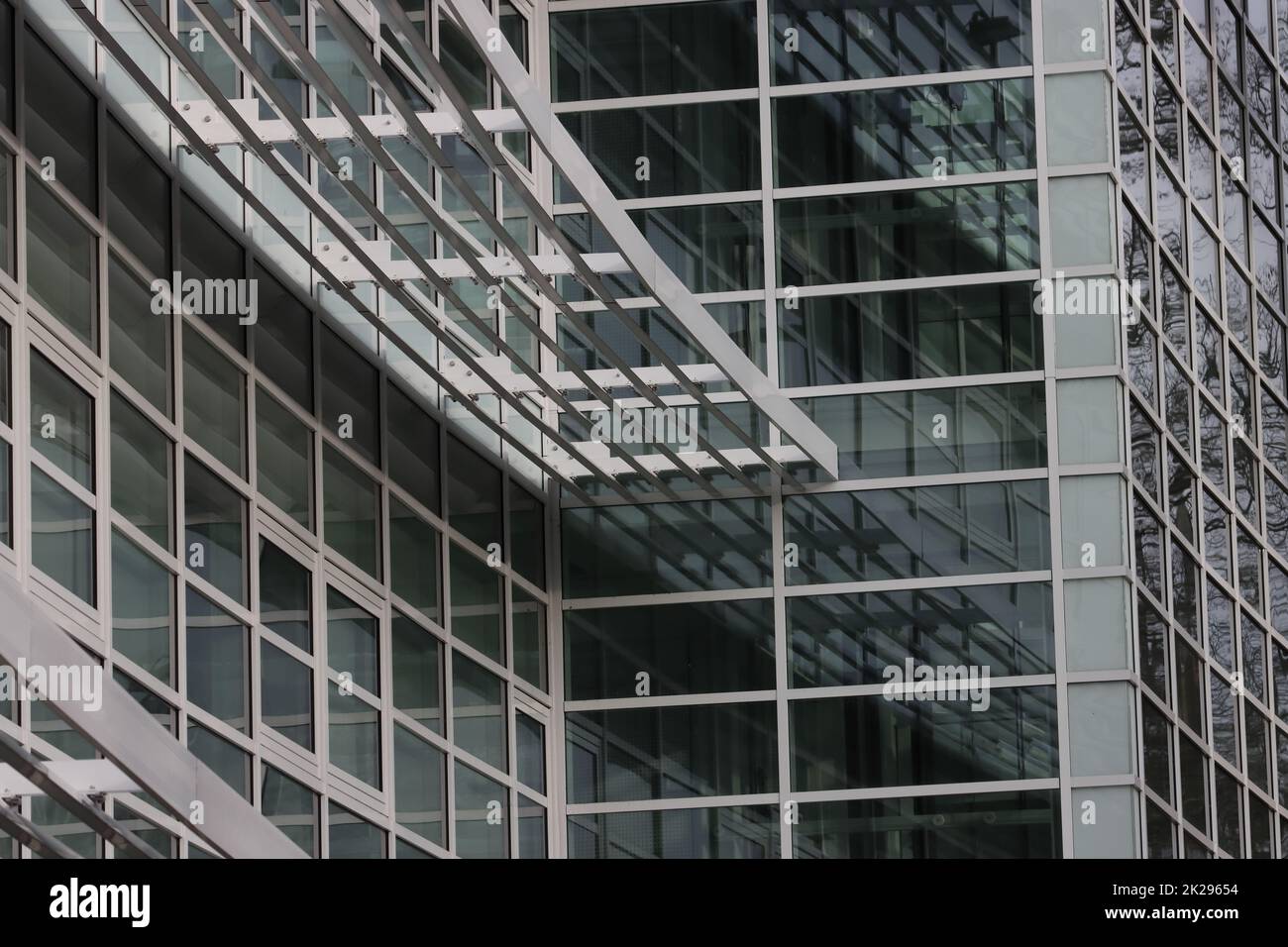 modern glass and steel structure Stock Photo - Alamy