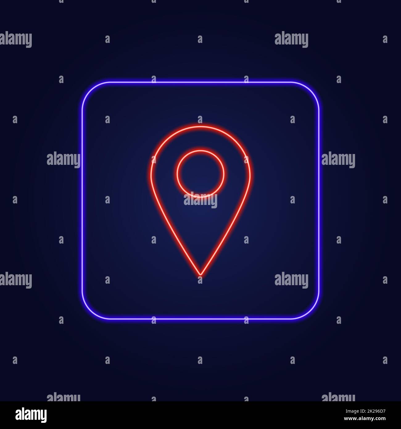 Neon map hi-res stock photography and images - Alamy