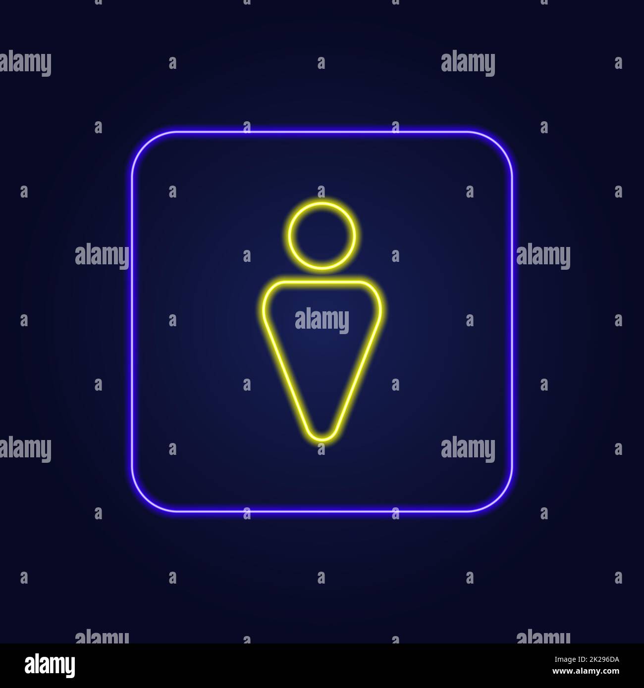 Beautiful stylish colorful neon man icon - Vector Stock Photo - Alamy