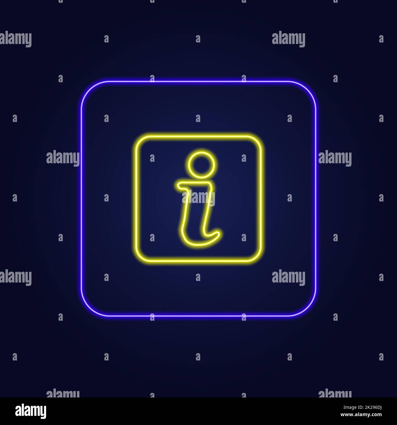Beautiful stylish colorful neon icon sign info - Vector Stock Photo - Alamy