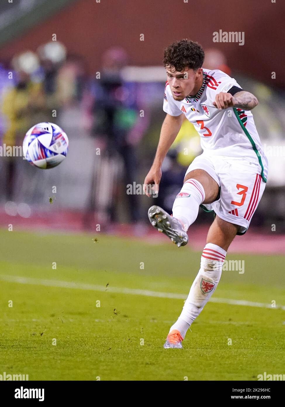 BRUSSELS, BELGIUM - SEPTEMBER 22: Neco Williams of Wales during the ...