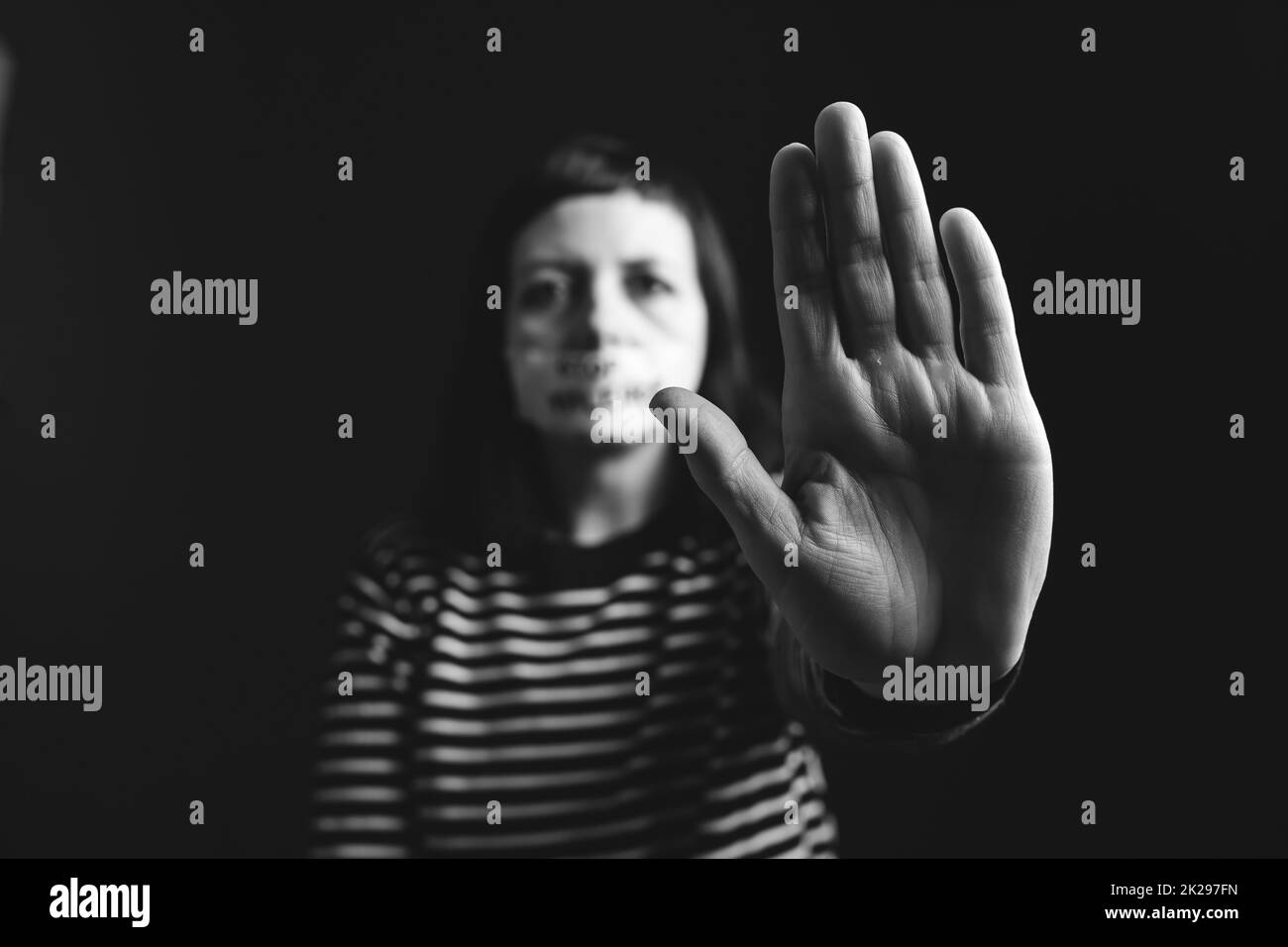 Stop violence against women Stock Photo - Alamy
