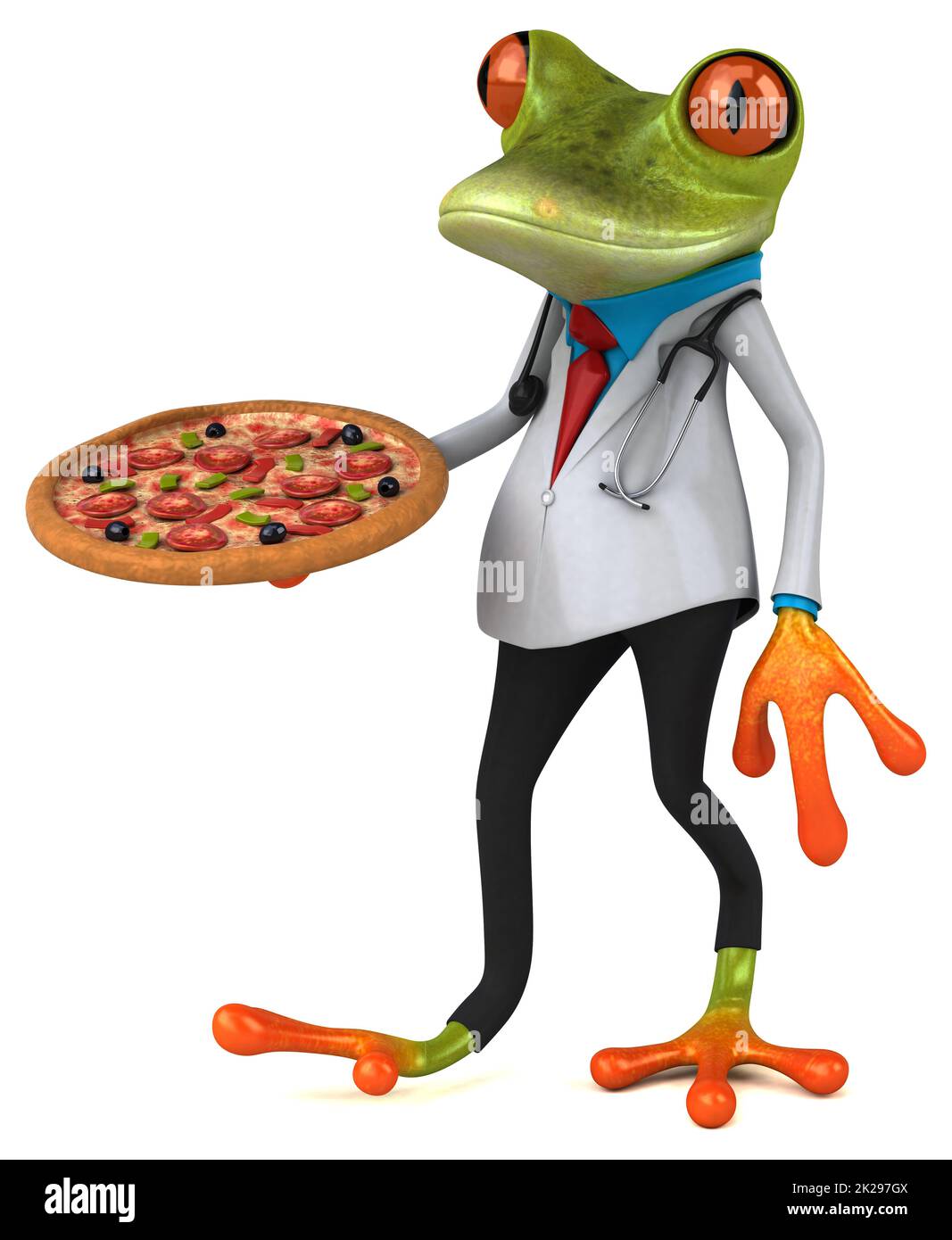 Frog doctor - 3D Illustration Stock Photo - Alamy