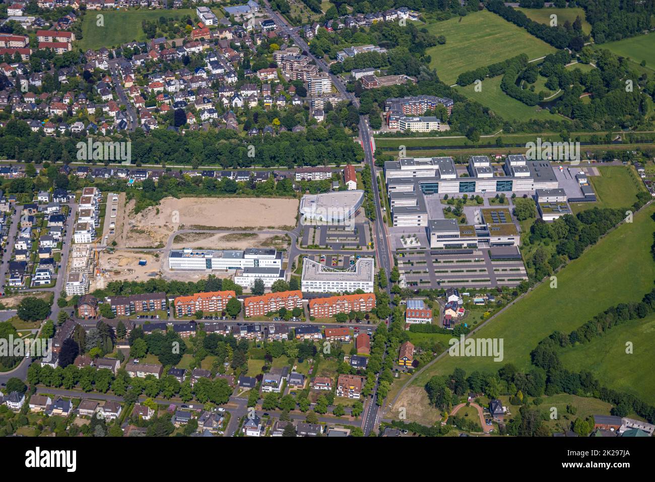 Aerial view, Hamm-Lippstadt University of Applied Sciences and ...