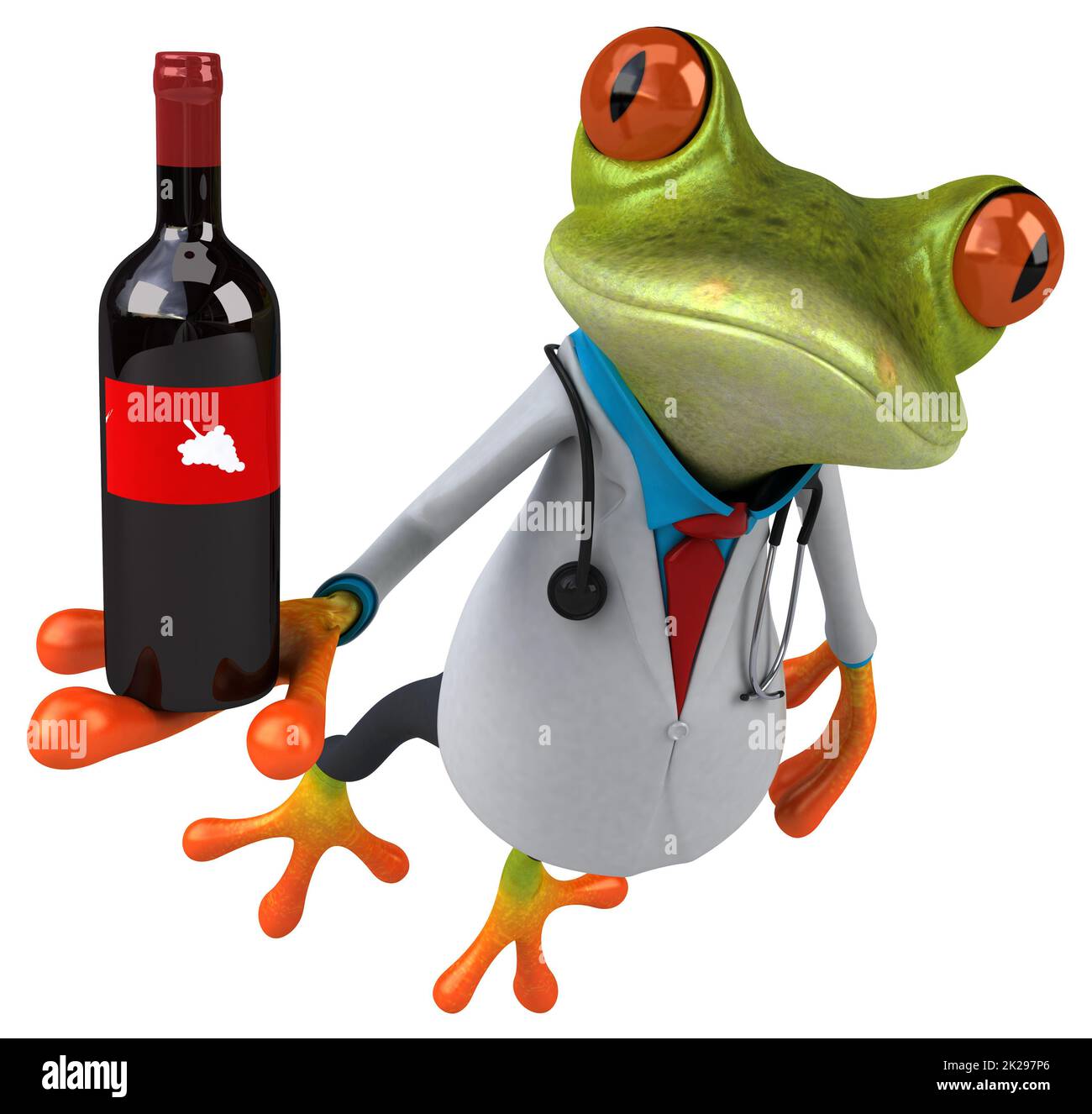 Frog doctor - 3D Illustration Stock Photo - Alamy