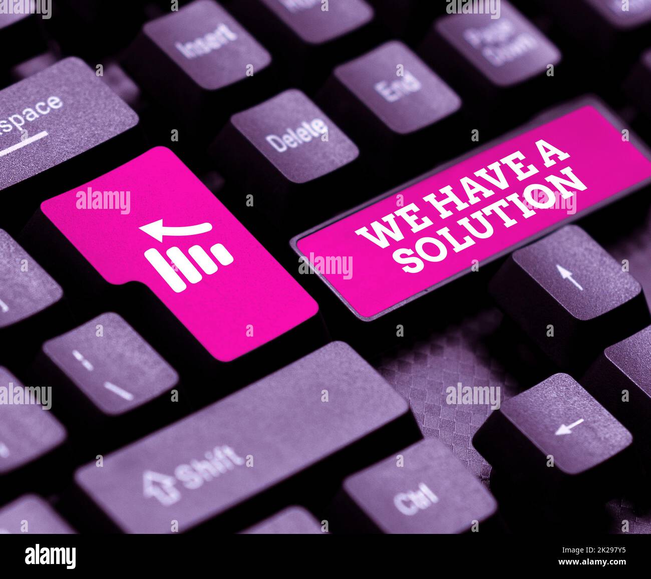 Text caption presenting We Have A Solution. Concept meaning We Have A ... Text caption presenting We Have A Solution. Concept meaning We Have A ...