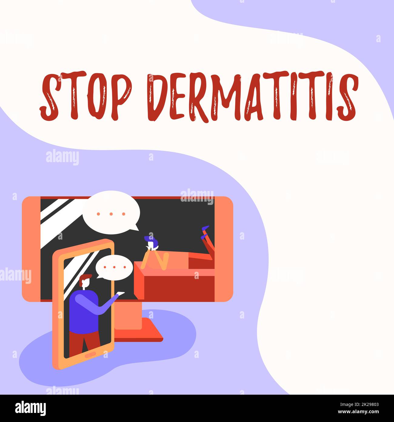 Sign displaying Stop Dermatitis. Business showcase Put an end in ...